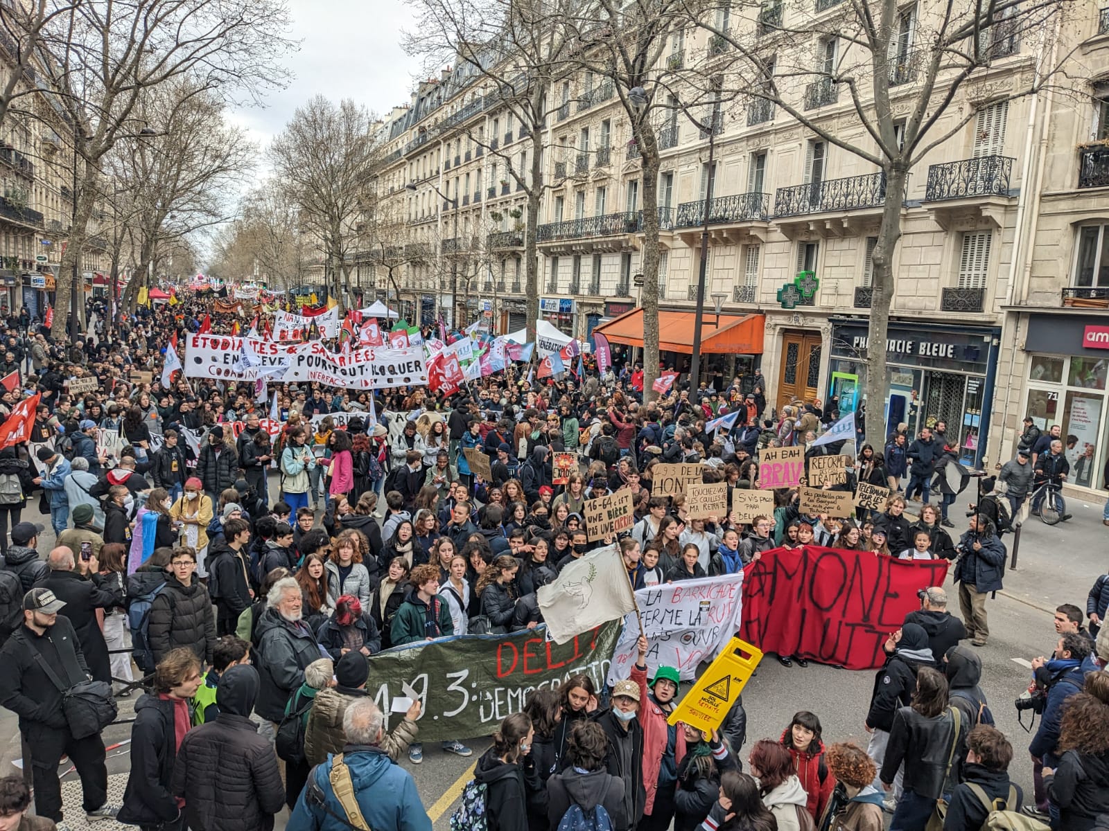Communiqué du NPA Jeunes du 29 mars 2023. Le gouvernement craint la ...