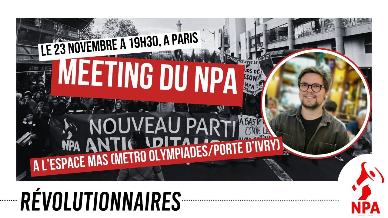 Meeting du NPA le 23 novembre à Paris (Vidéo de Mathis) - NPA ...