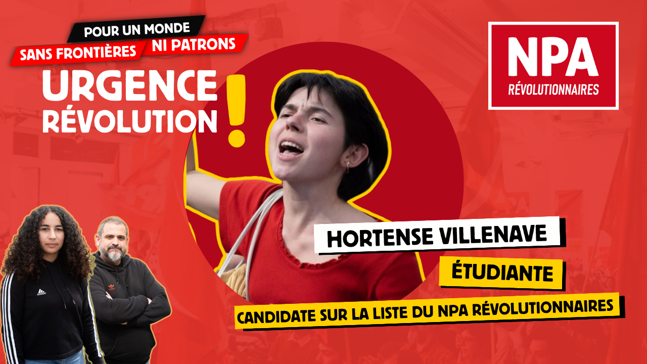 Hortense Villenave, étudiante, candidate sur le liste du NPA ...