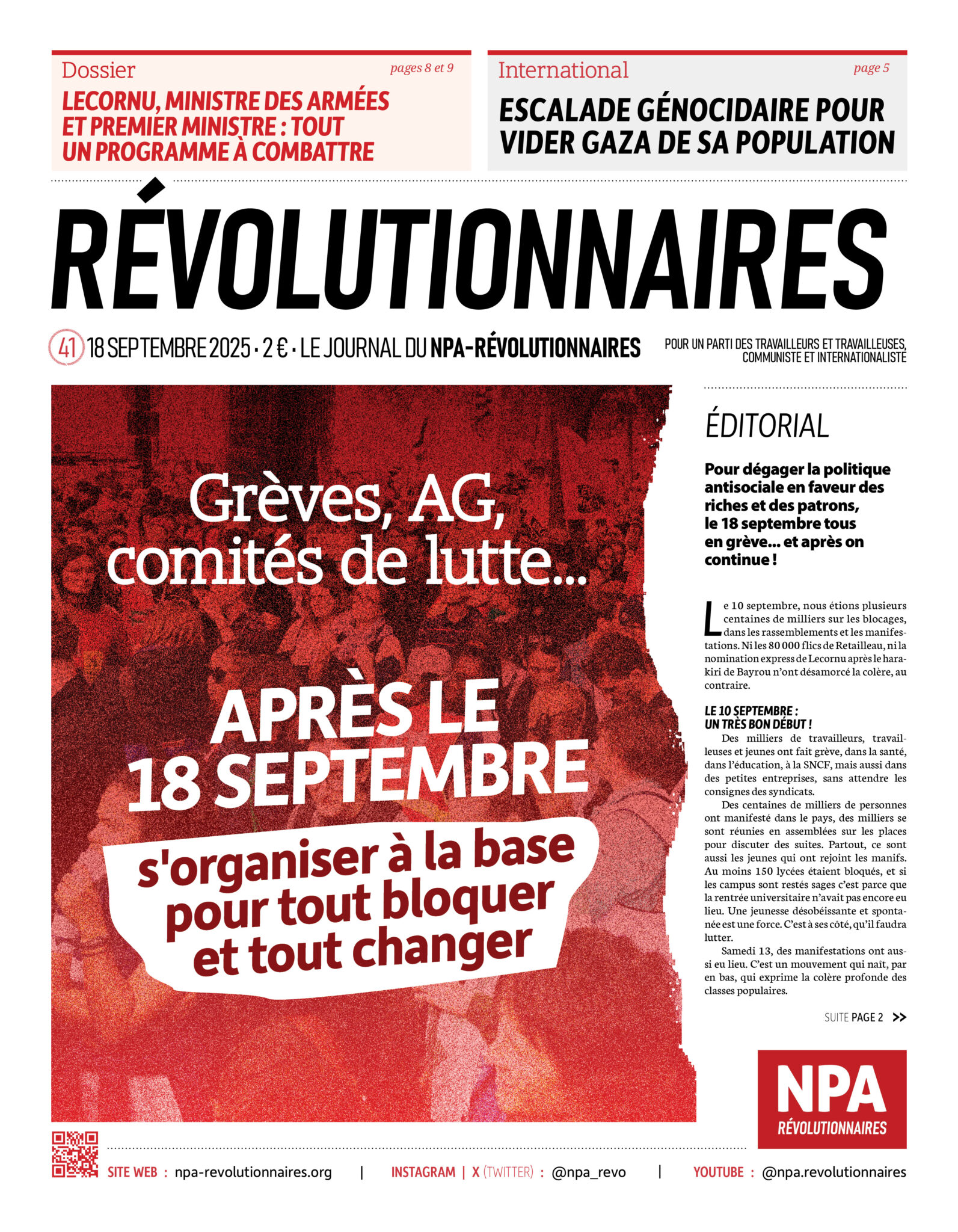 Italie, travailleurs et jeunes contre le génocide - NPA Révolutionnaires